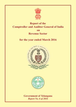 CAG report on Telangana revenue department | PDF