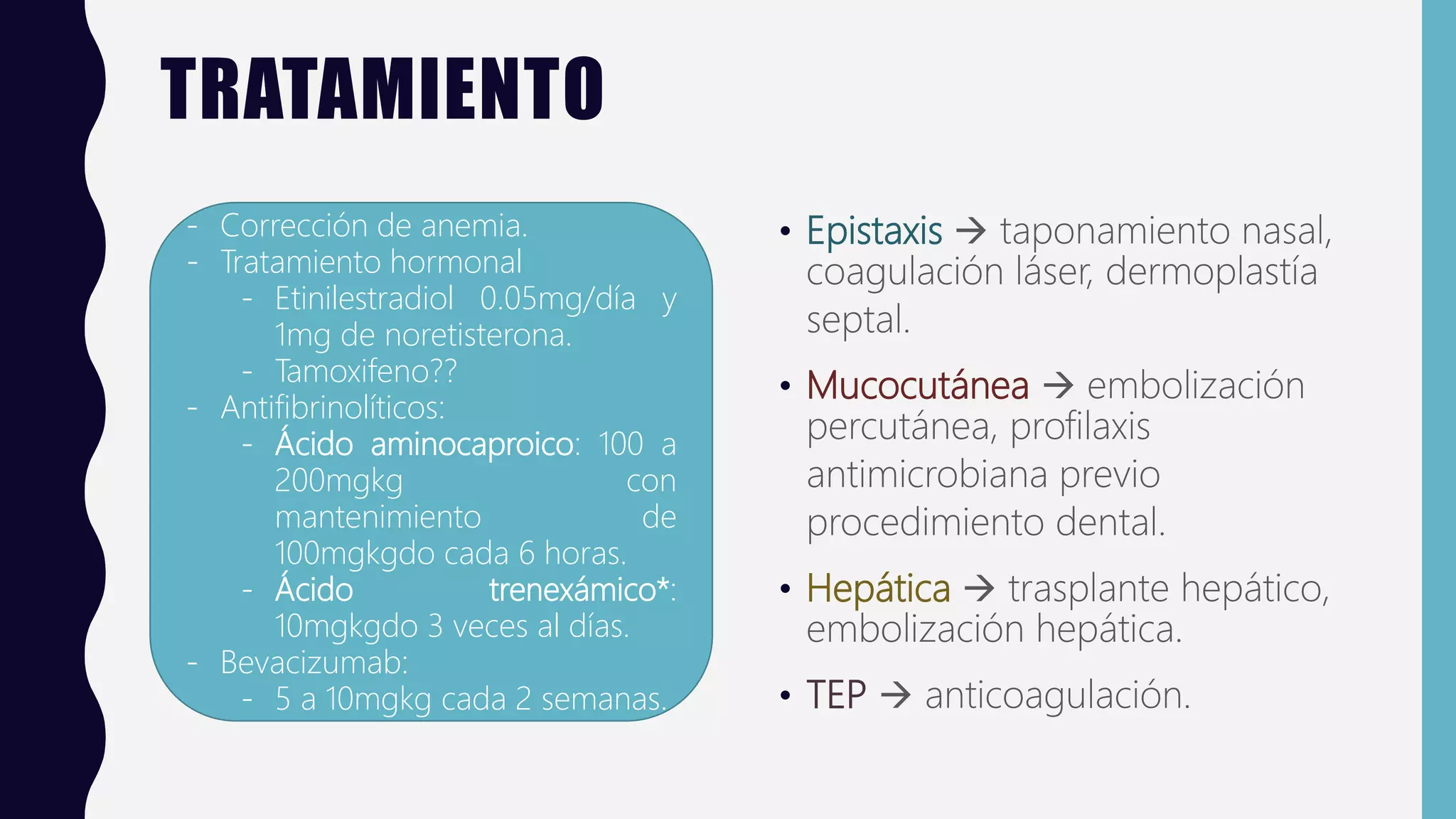 Telangiectasia hemorrágica hereditaria | PPTX