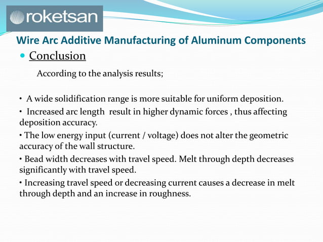Wire Arc Additive Manufacturing | PPTX
