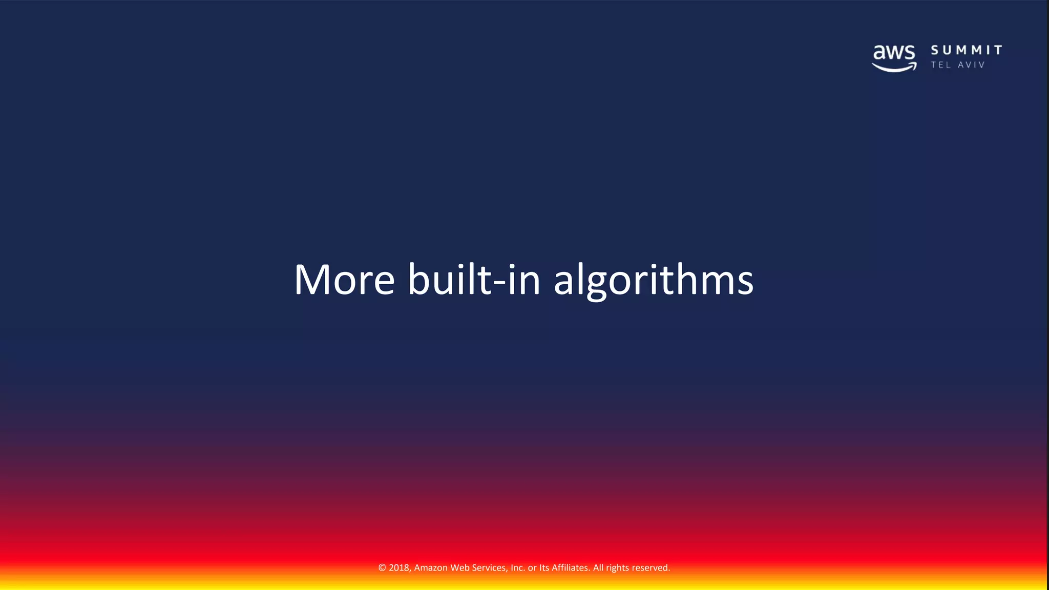 Speed up your Machine Learning workflows with build-in algorithms | PDF | Cloud Computing | Internet