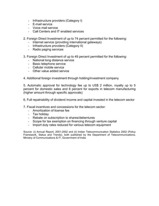 Telecom overview | DOC
