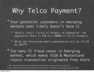 Telco payment for startup companies | PPT