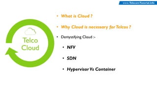 Telco Cloud 01 - Introduction to NFV | PDF