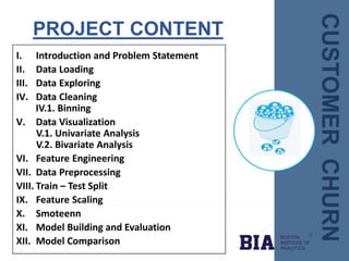 Decoding Patterns: Customer Churn Prediction Data Analysis Project | PPTX | Computing ...