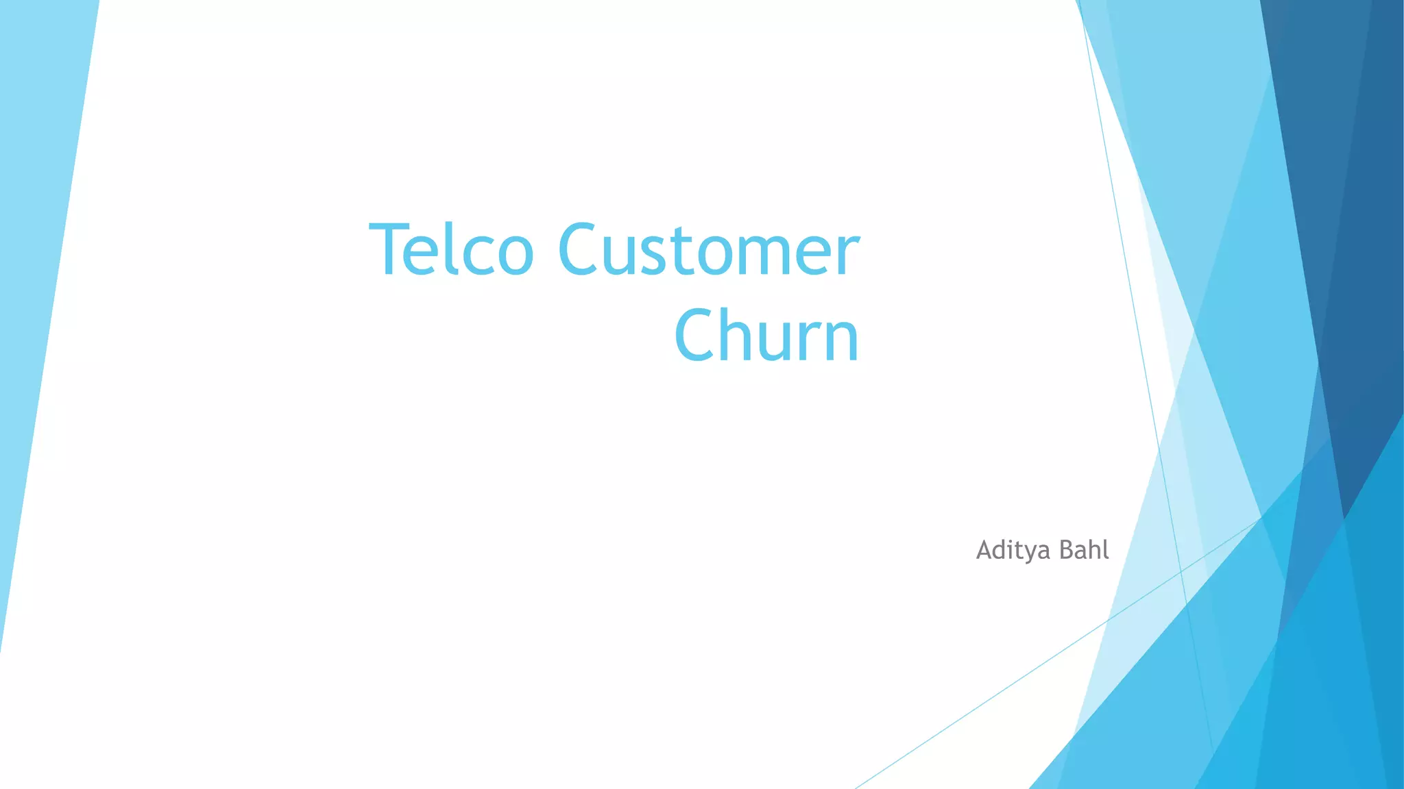 Telco churn presentation | PPTX