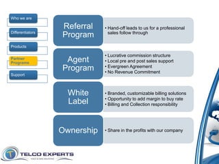 Telco Experts Partner Programs Ver2 | PPTX | IT and Internet Support ...