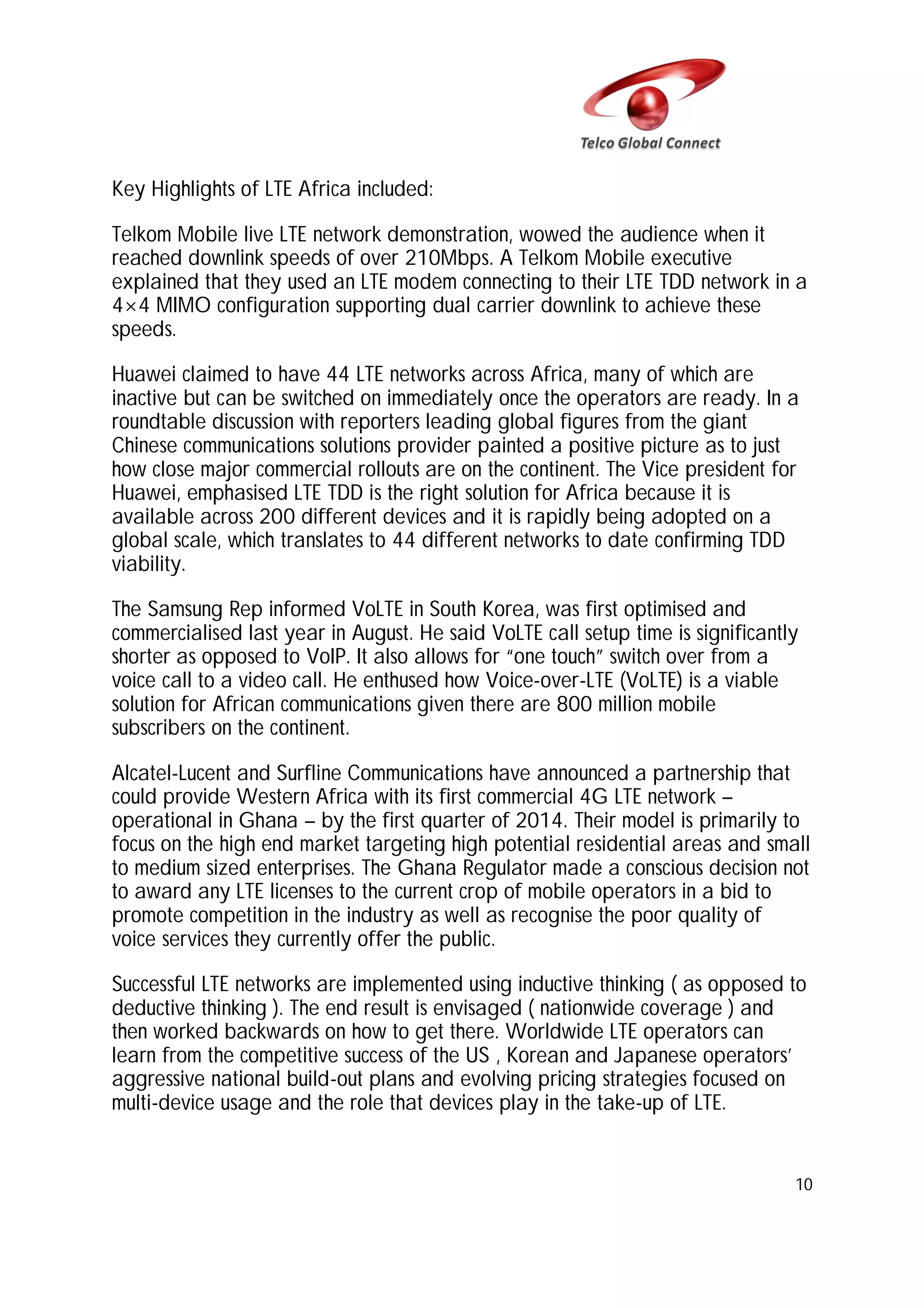 Telco Global Connect 4 | PDF