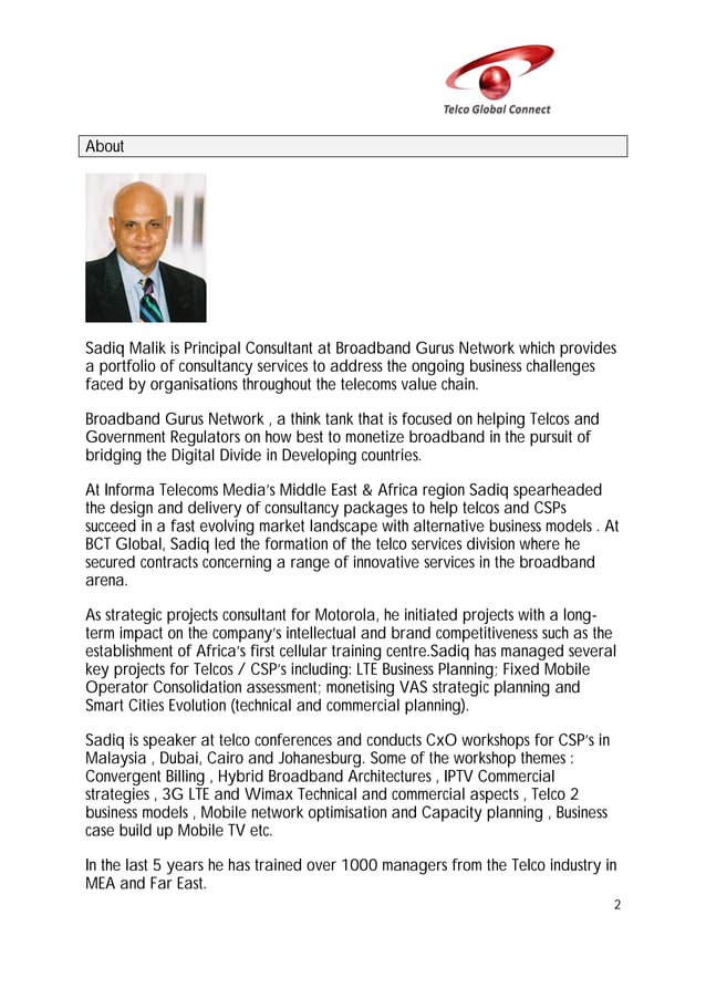 Telco Global Connect 4 | PDF