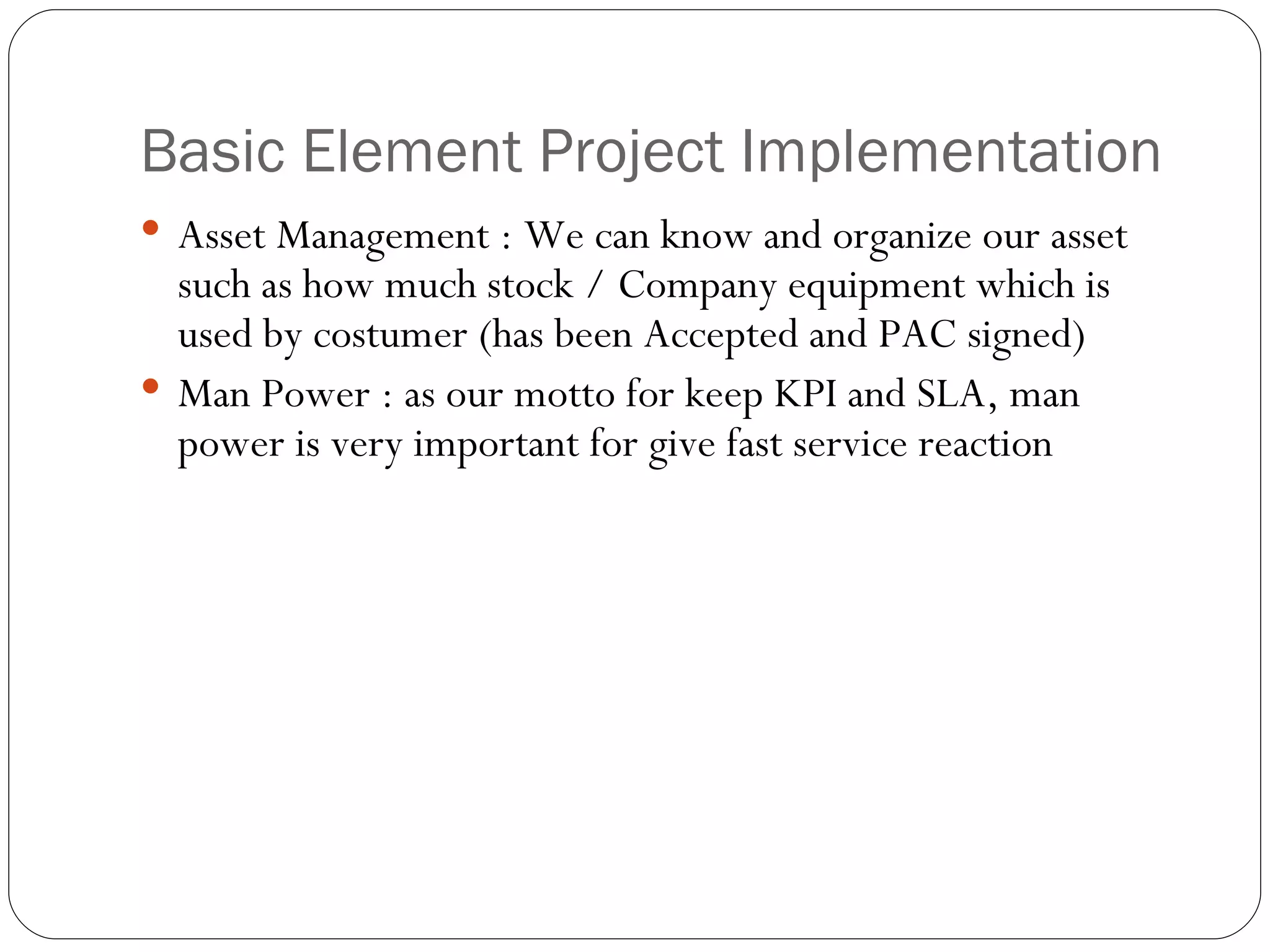 Telco Implementation Project Management | PPT