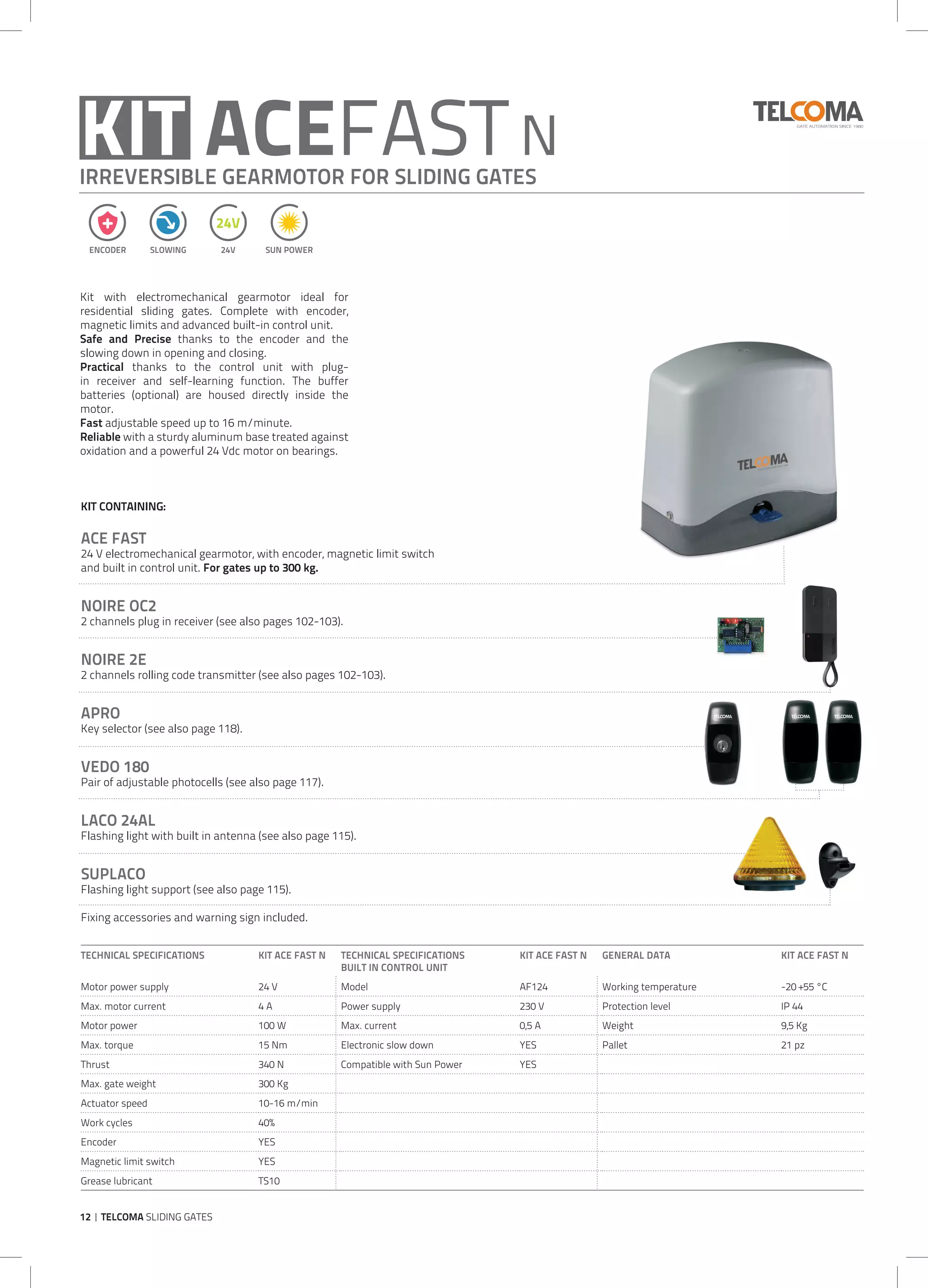 Pioneer Systems Telcoma sliding gate | PDF
