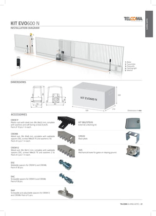 Pioneer Systems Telcoma sliding gate | PDF