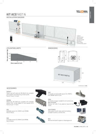 Pioneer Systems Telcoma sliding gate | PDF