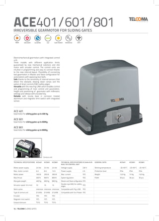 Pioneer Systems Telcoma sliding gate | PDF