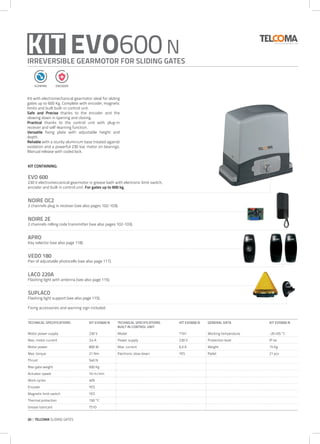 Pioneer Systems Telcoma sliding gate | PDF