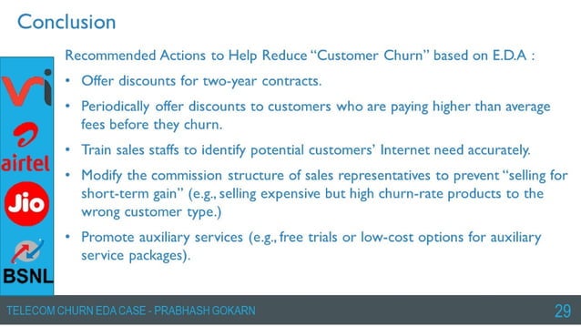 Exploratory Data Analysis Example - Telecom Churn | PPT