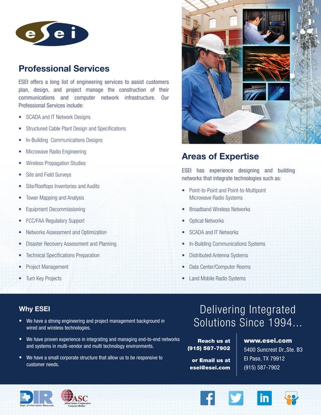 Telecommunications Engineering Service Flyer | PDF
