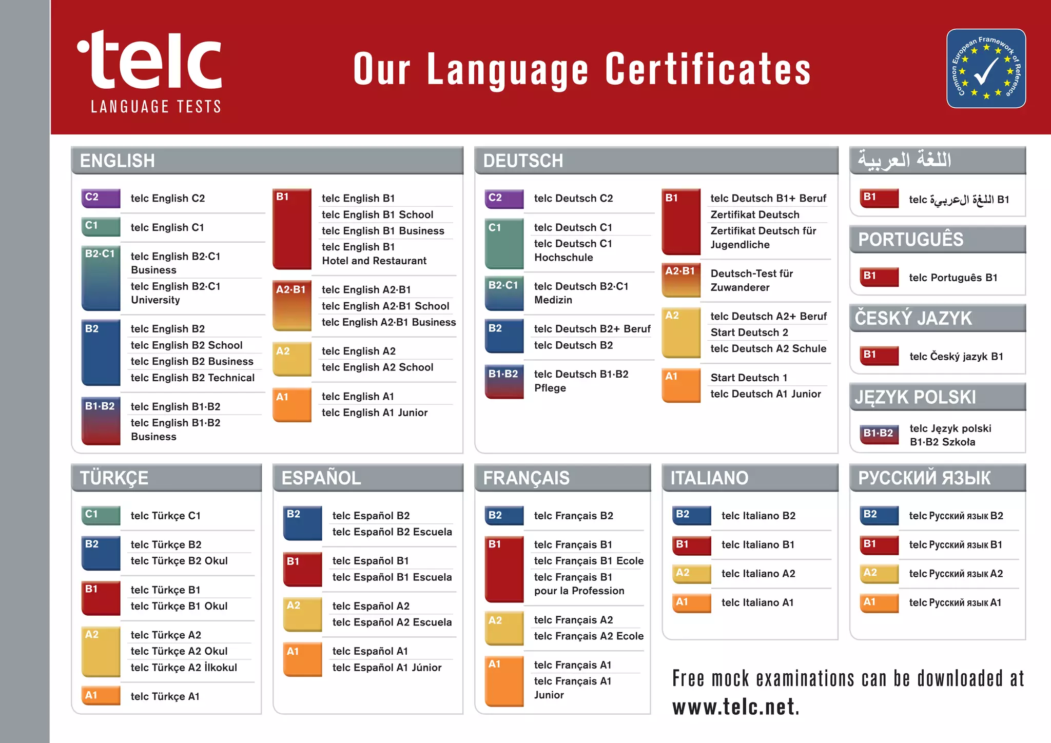 Telc produktuebersicht quer_englisch | PDF