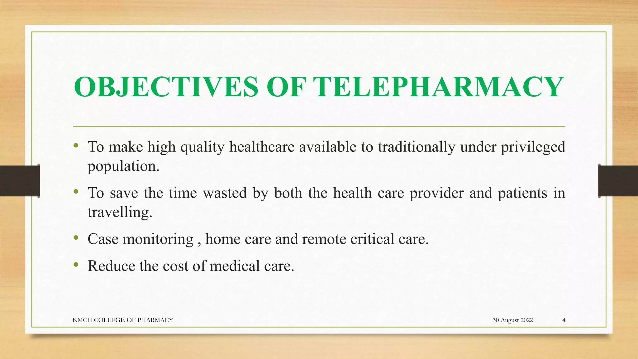 telepharmacy.pptx | Free Download