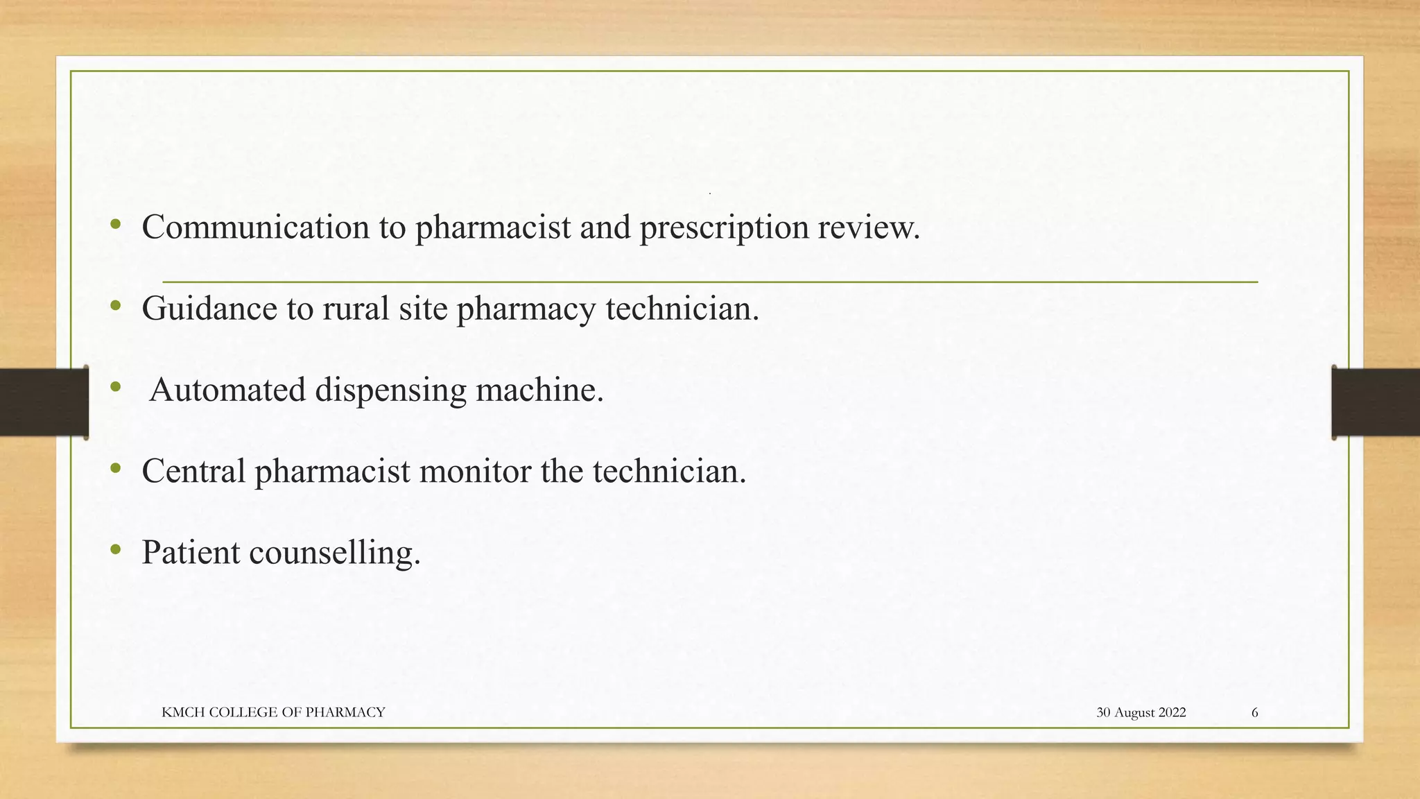 telepharmacy.pptx | Free Download