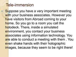 Tele immersion | PPTX