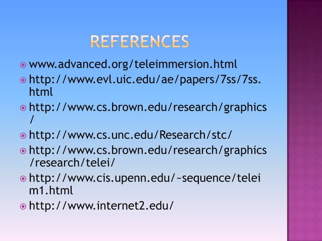 Tele immersion | PPTX | Augmented Reality | Technology & Computing