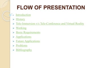 Tele immersion | PPTX