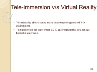 Tele immersion | PPTX
