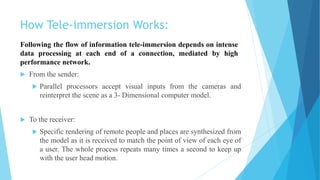 Tele immersion | 2021 | PPT