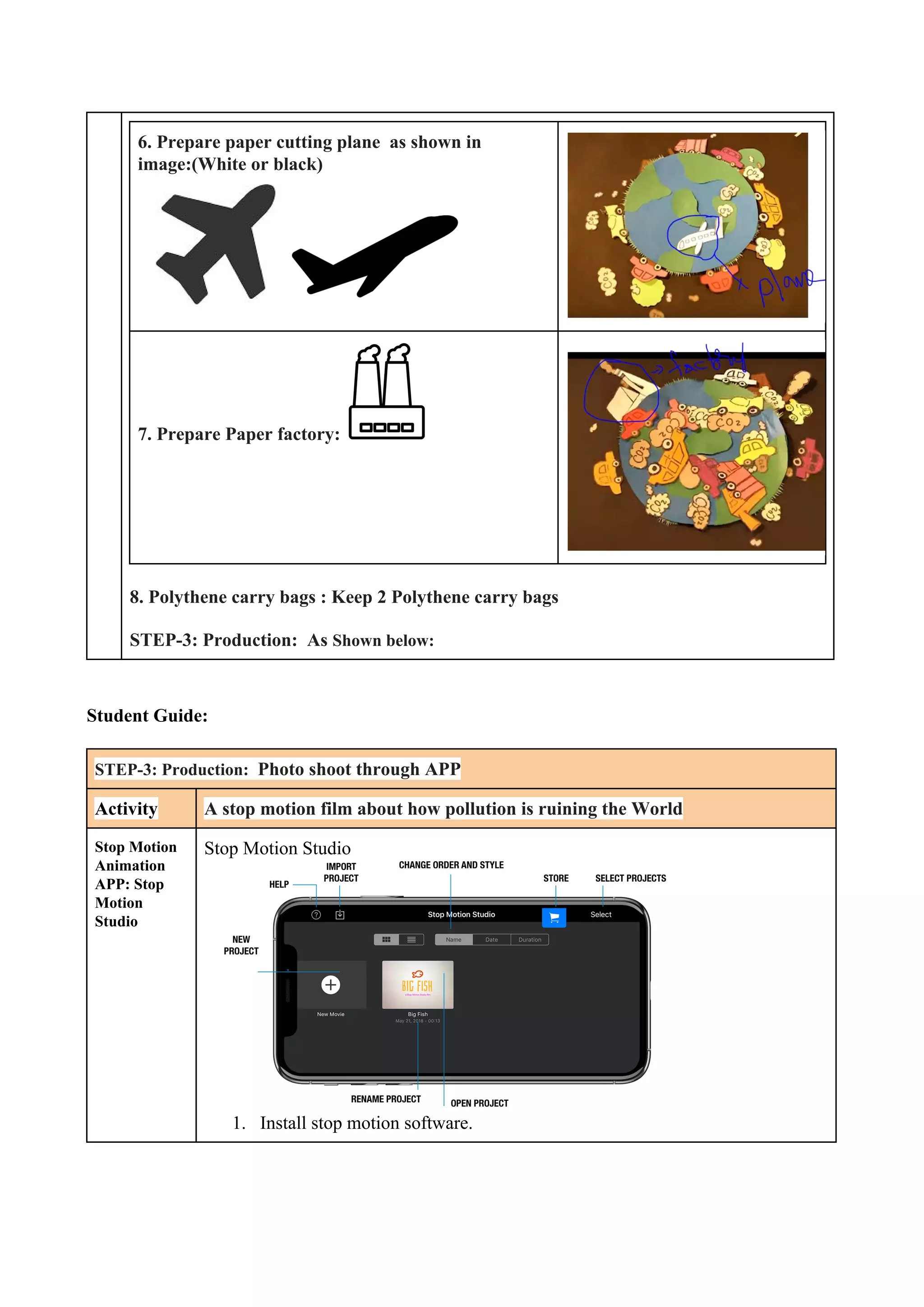 Tel earth day stop motion anim activity_students | PDF