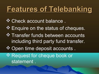 Telebanking | PPT
