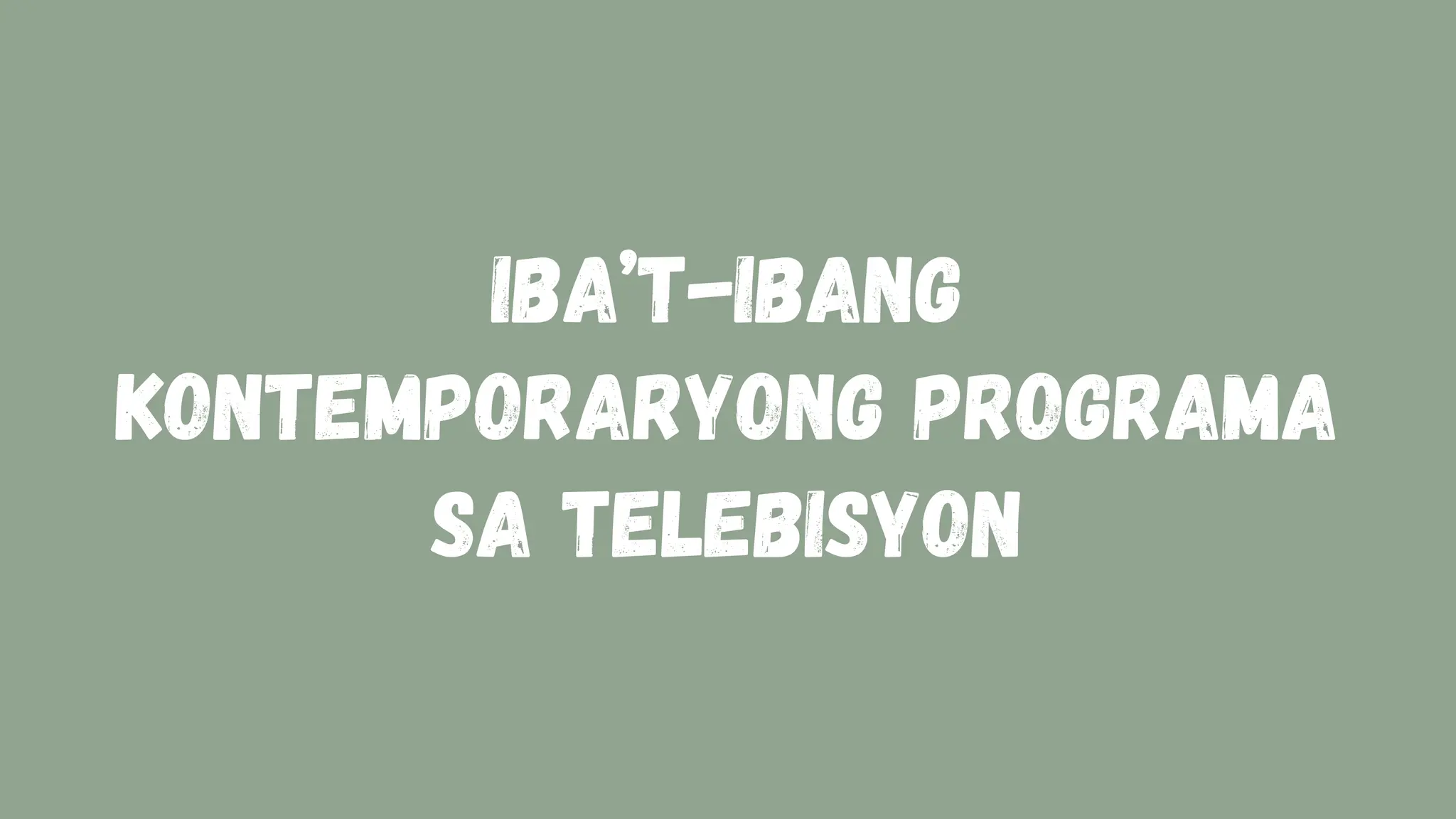 telebisyontelebisyontelebisyontelebisyon | PPTX