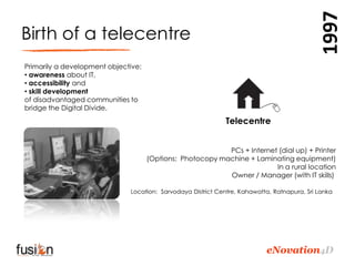 Changing Role of Telecentres (2000 - 2012 and beyond) | PPT