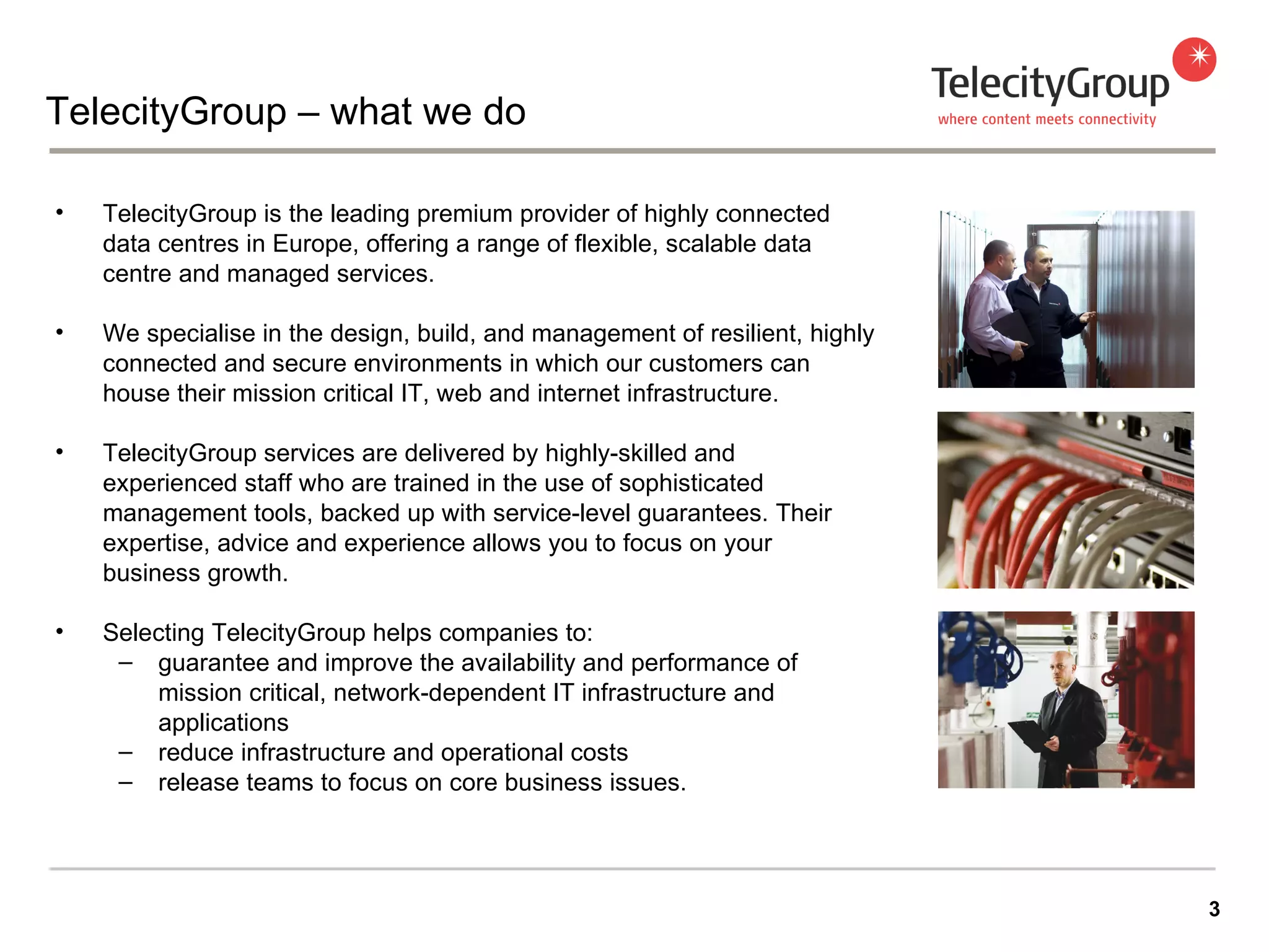 Telecity Group Corporate Overview 2009 | PPT
