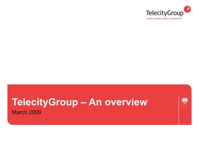 Telecity Group Corporate Overview 2009 | PPT