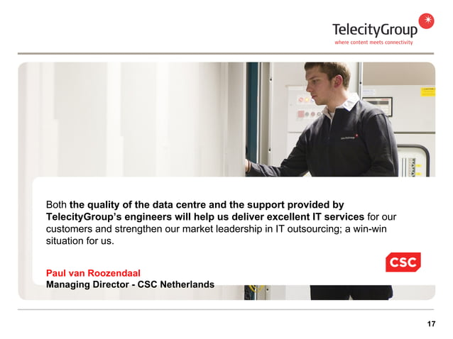 Telecity Group Corporate Overview 2009 | PPT