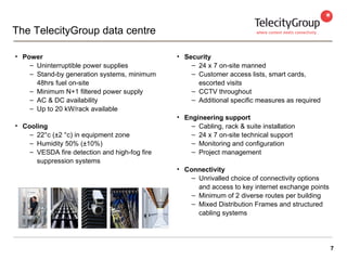 Telecity Group Corporate Overview 2009 | PPT