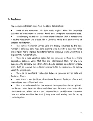 Business insights Evaluation of a Telecom client dataset using R | PDF ...