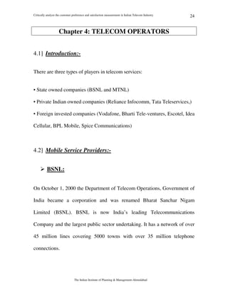Indian Telecom Sector Thesis | PDF | Telecommunications Industry ...