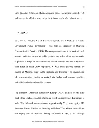 Indian Telecom Sector Thesis | PDF | Telecommunications Industry ...