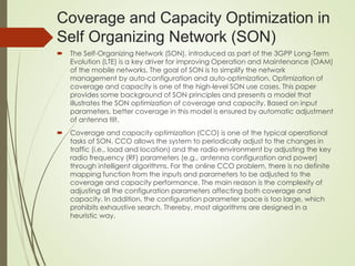 Telecom self organizing network | PDF | Computer Networking | Computing