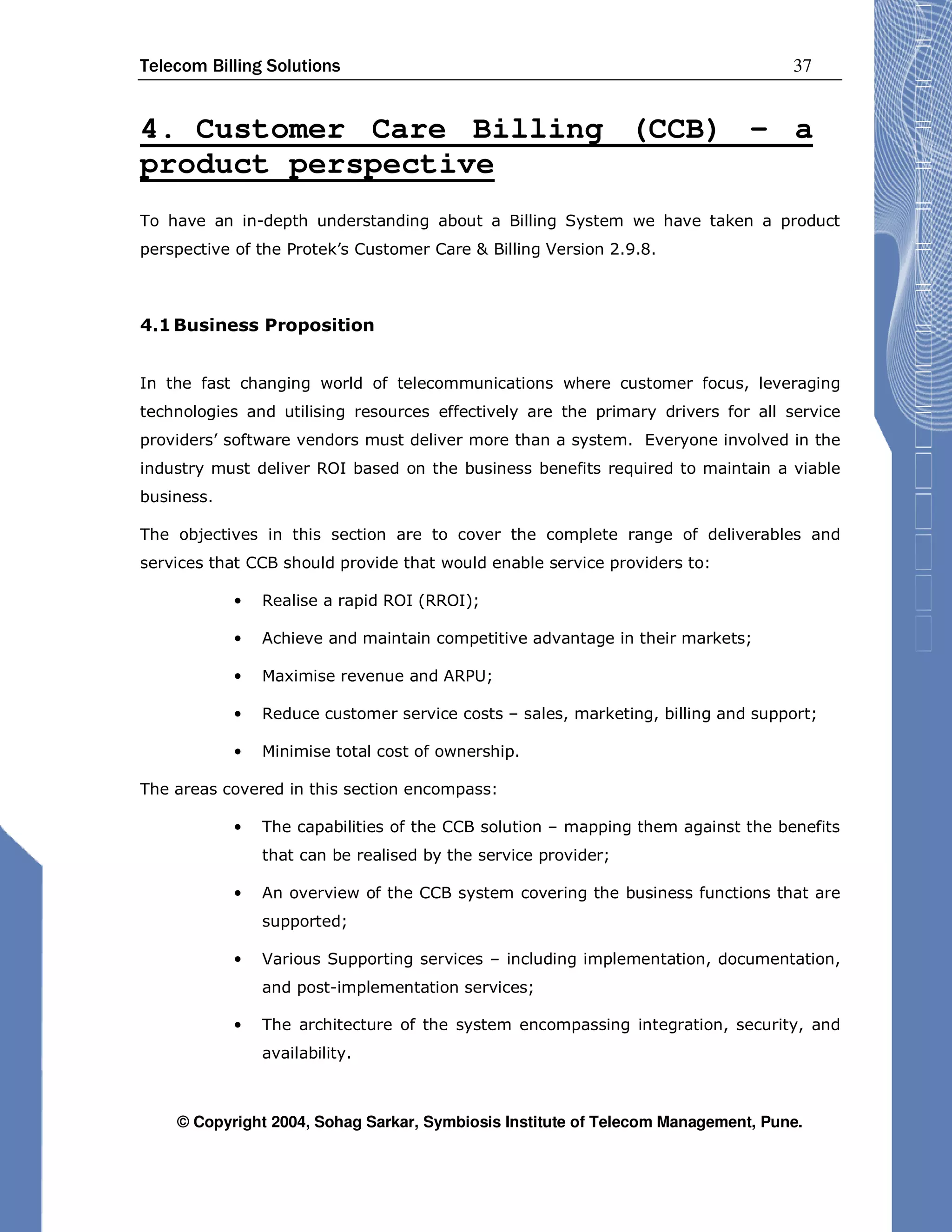 Telecom Billing Solutions By Sohag Sarkar | PDF