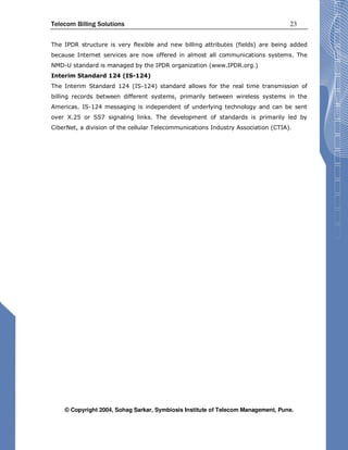 Telecom Billing Solutions By Sohag Sarkar | PDF