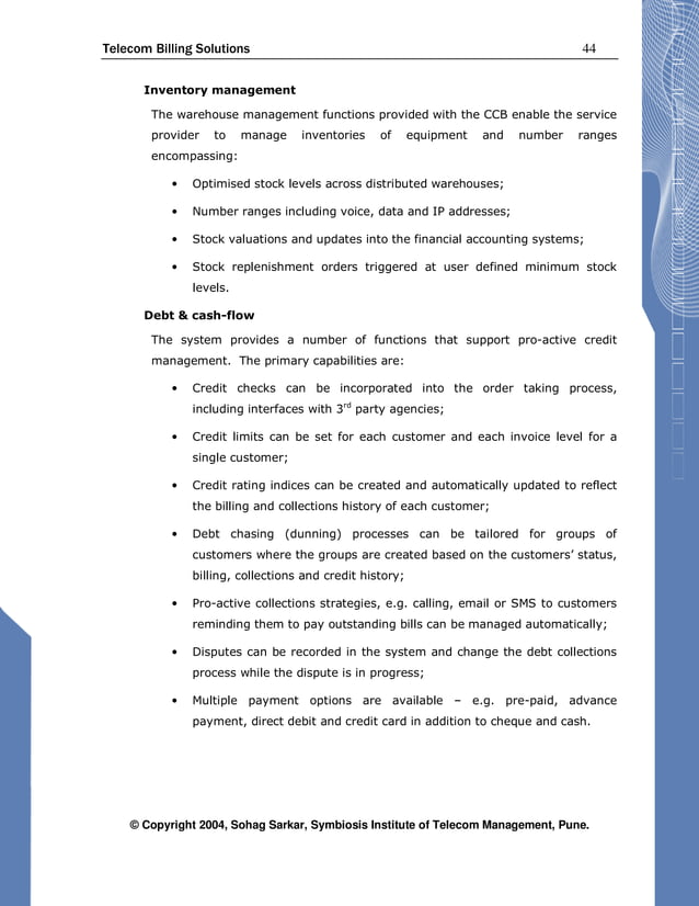 Telecom Billing Solutions By Sohag Sarkar | PDF