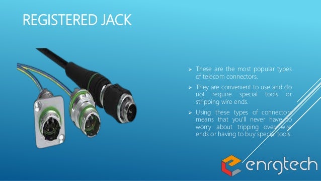 Telecom connectors | PPTX