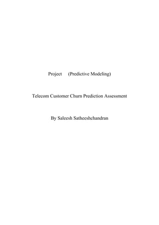 Telecom customer churn prediction | PDF