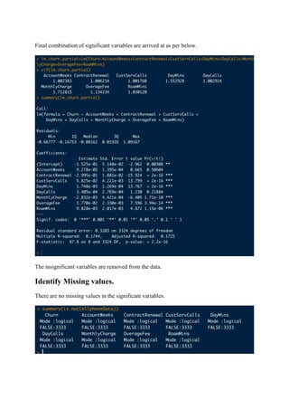Telecom customer churn prediction | PDF