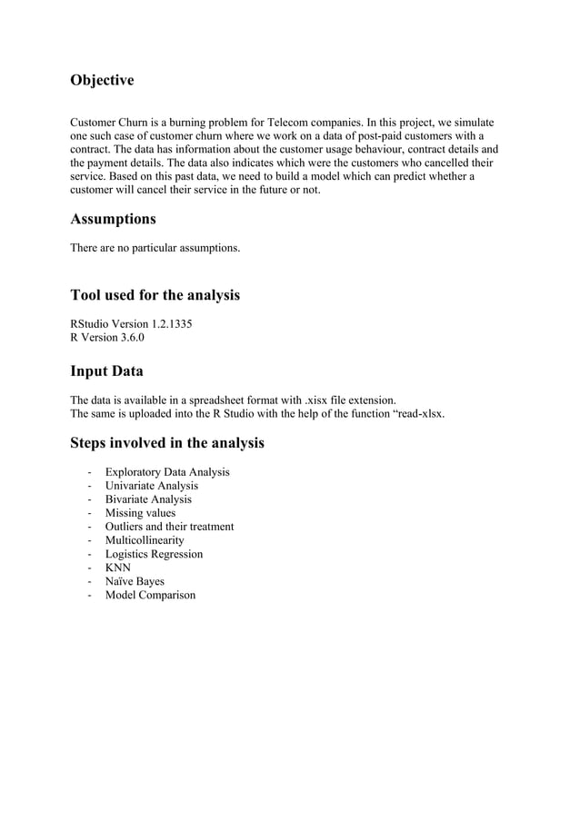 Telecom Customer Churn Prediction Pdf