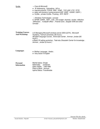 Telecom Engineer Cv | PDF