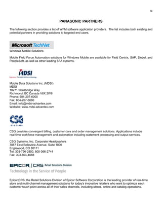 WORKFORCE MANAGEMENT HARDWARE AND SOFTWARE: BUSINESS DEVELOPMENT ...