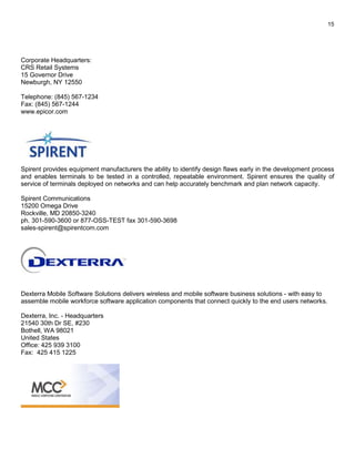 WORKFORCE MANAGEMENT HARDWARE AND SOFTWARE: BUSINESS DEVELOPMENT ...